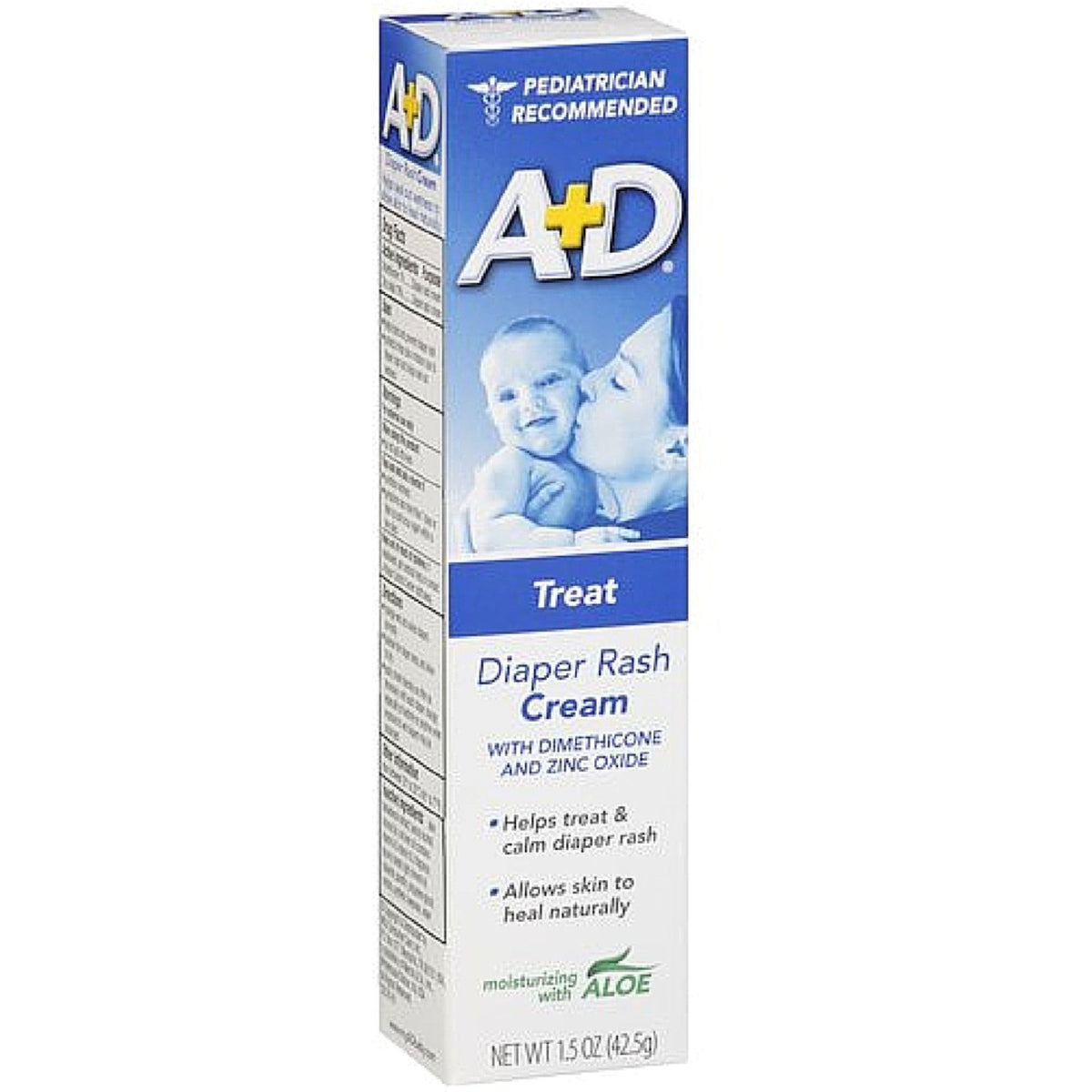 A+D Diaper Rash Cream, Treat, With Dimethicone And Zinc Oxide — Pasteur ...