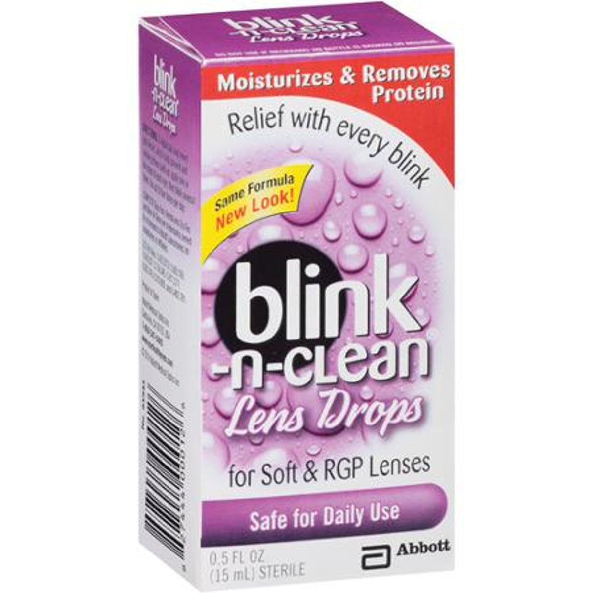 Blink-N-Clean Lens Drops, Lubricating & Cleaning Eye Drops for Contact ...