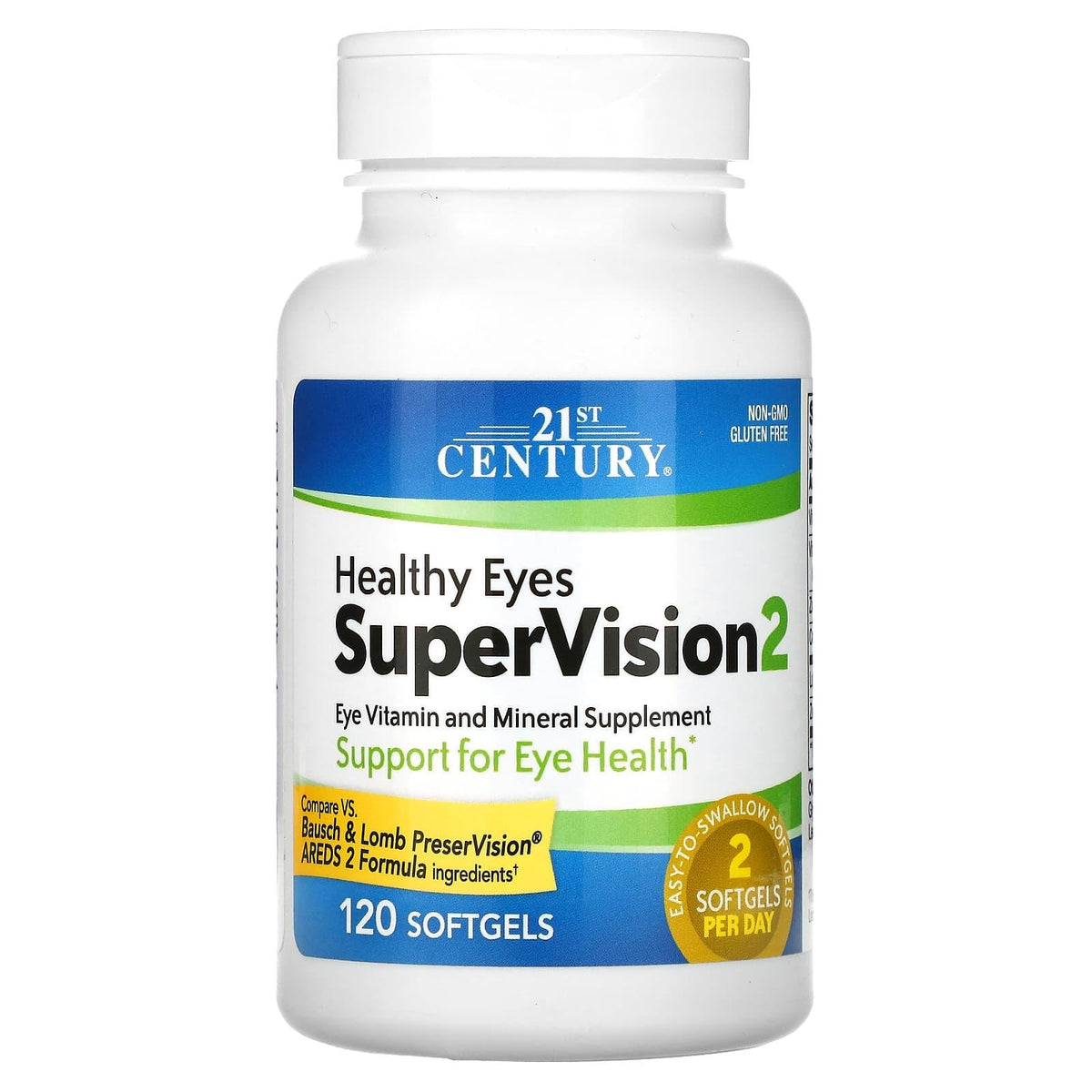 21st Century Healthy Eyes Supervision 2 Softgels 120Ct — Pasteur Pharmacy