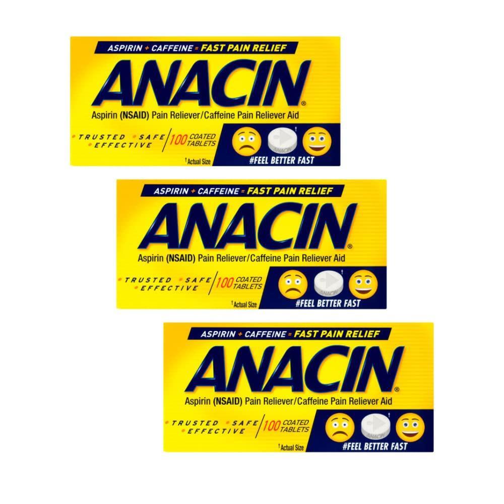 Anacin Fast Pain Relief - Coated Tablets 300 — Pasteur Pharmacy