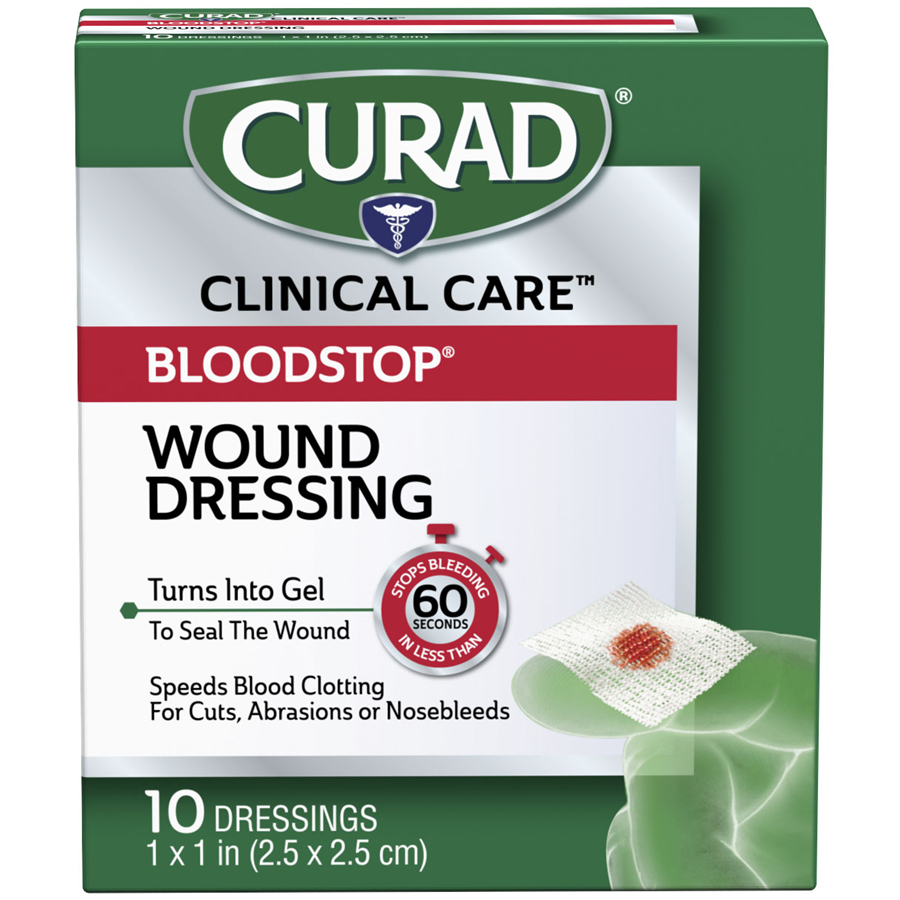 Curad Bloodstop Sterile Hemostat Gauze Pad, 1 X 1 — Pasteur Pharmacy