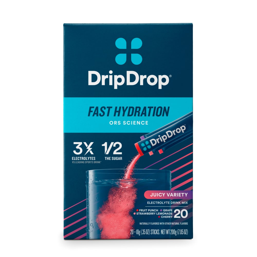Drip Drop Dehydration Relief Fast Juicy Electrolyte Drink Mix Variety ...