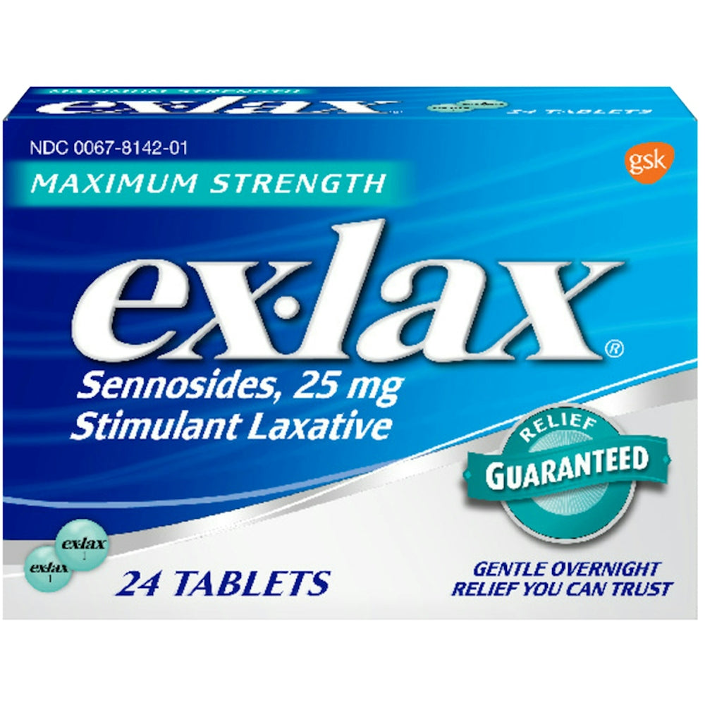 Ex-Lax Maximum Strength Stimulant Laxative Constipation Relief Pills F ...