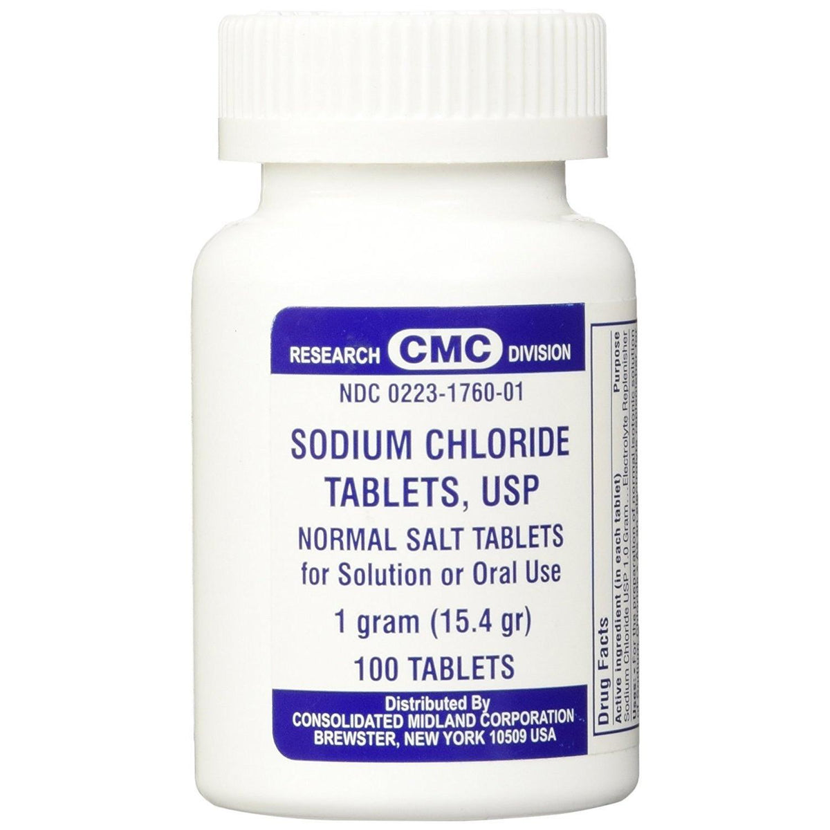 CMC Sodium Chloride 1 Gm USP Normal Salt Tablets — Pasteur Pharmacy