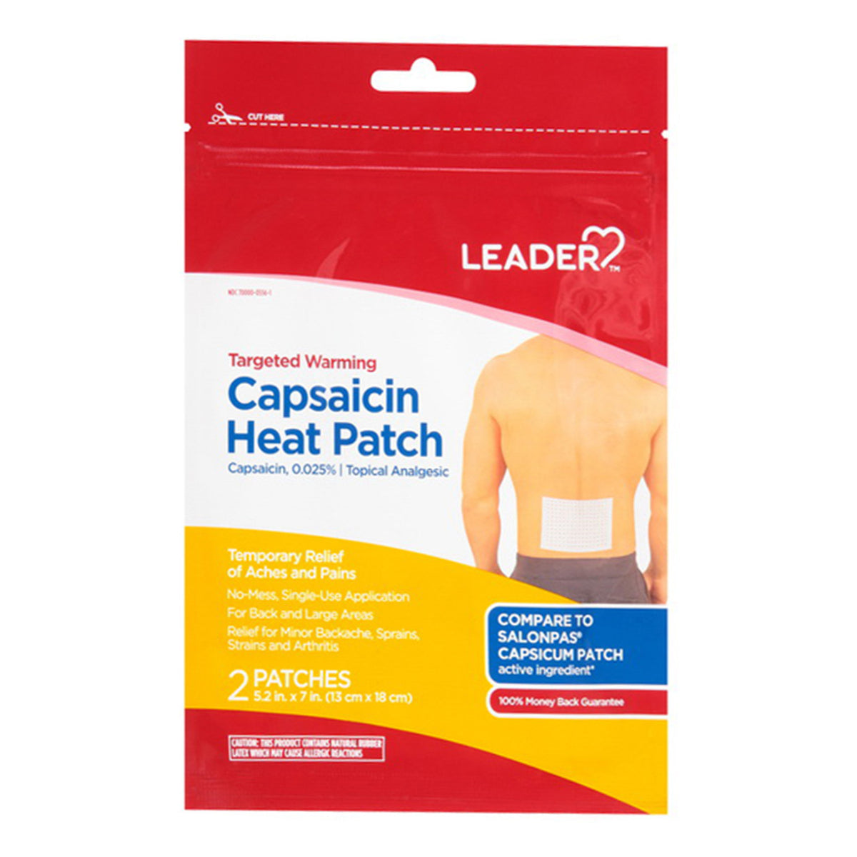 Leader™ Capsaicin Heat Patch (1 ct) — Pasteur Pharmacy