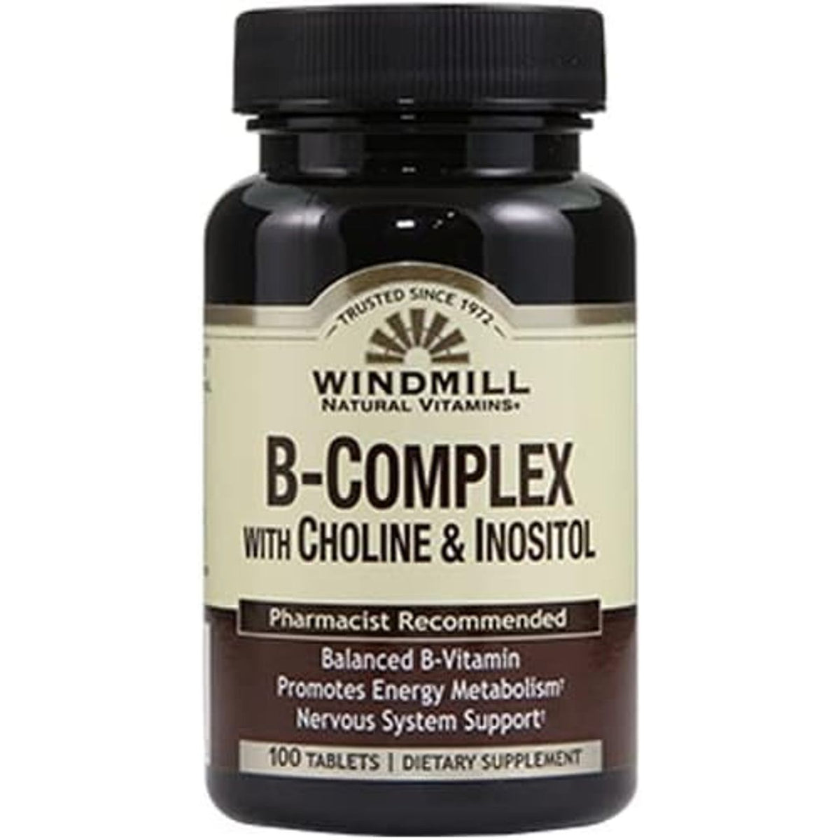 Windmill® B-Complex with Choline & Inositol – 100 Tablets — Pasteur ...