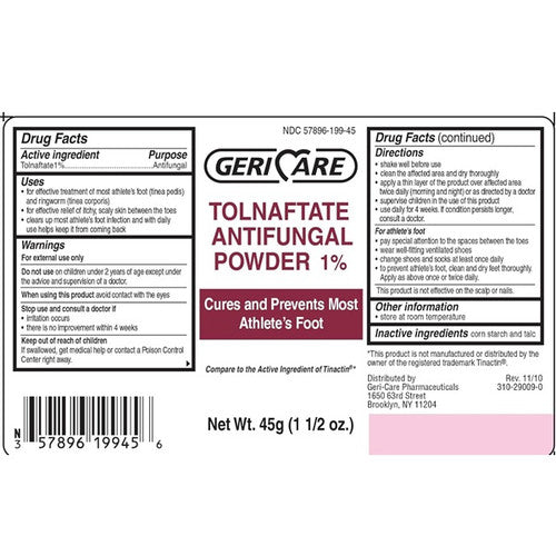 Geri-Care Tolnaftate Antifungal Foot Powder - 1.5 Oz — Pasteur Pharmacy