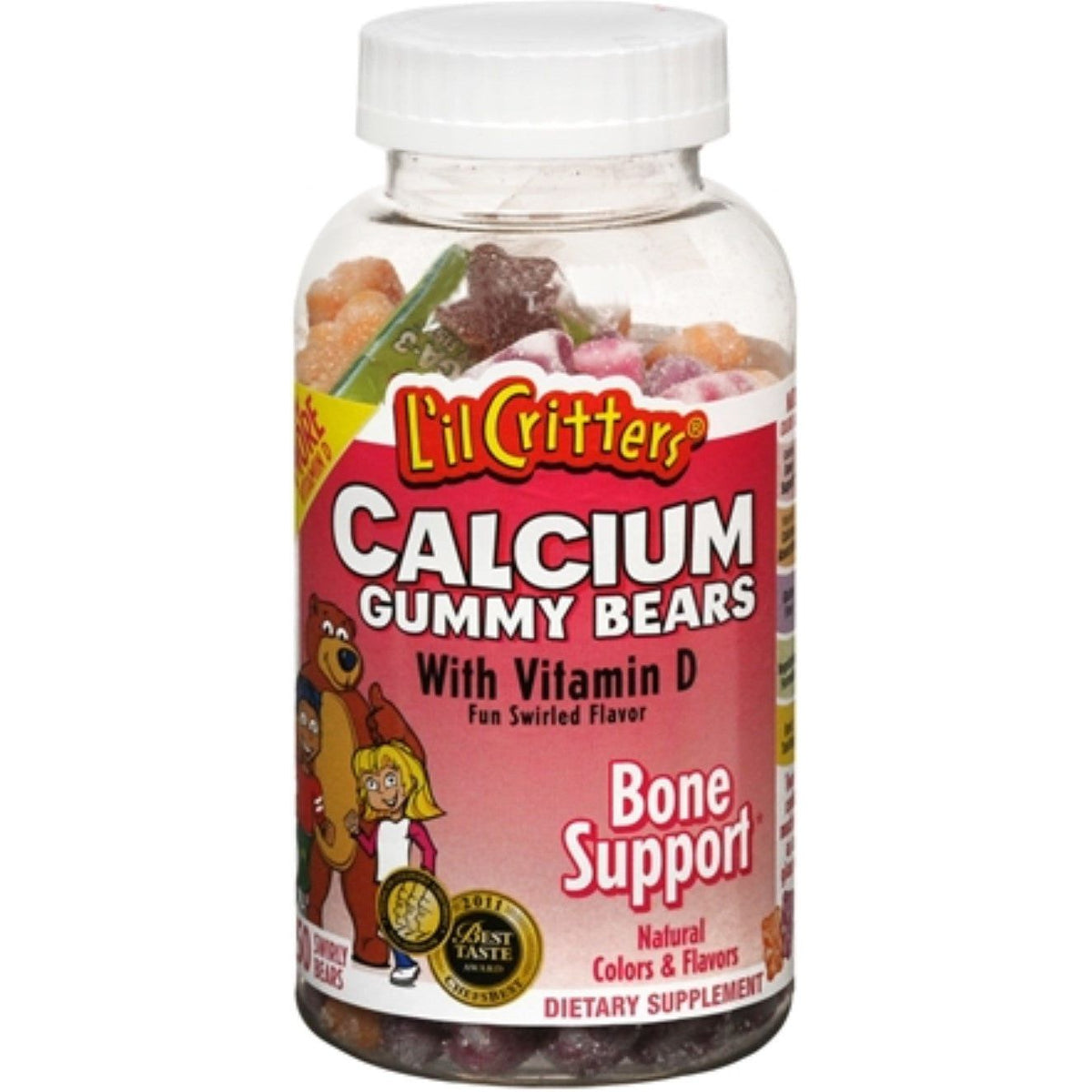 L'il Critters Kids Calcium Gummy Bears With Vitamin D3 , 150ct ...