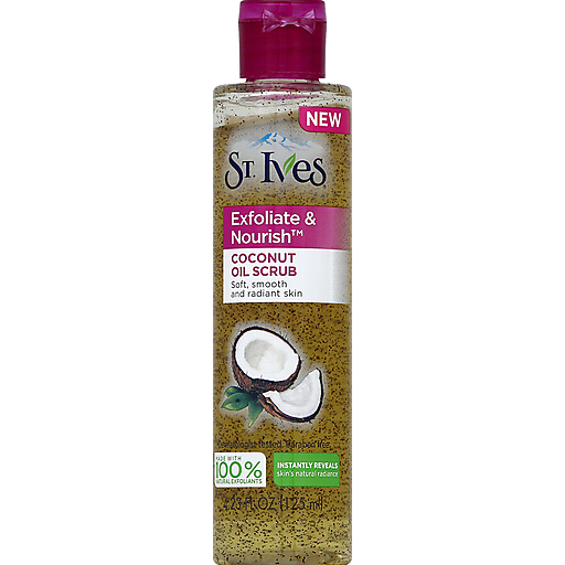 St. Ives Exfoliate & Nourish Facial Oil Scrub, Coconut 4.23 Oz ...