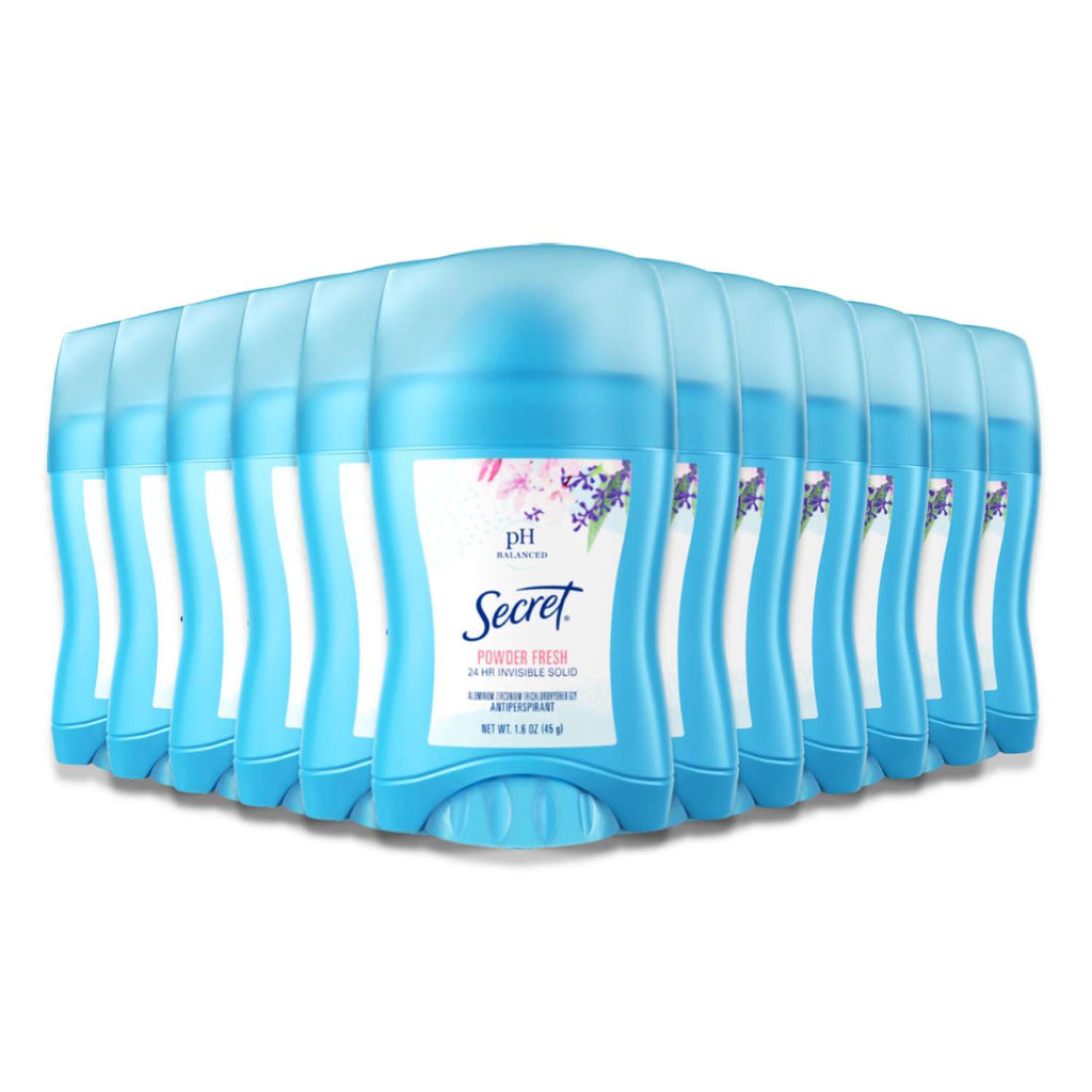 Secret Invisible Solid Antiperspirant Deodorant, Powder Fresh, 1.6 Oz ...