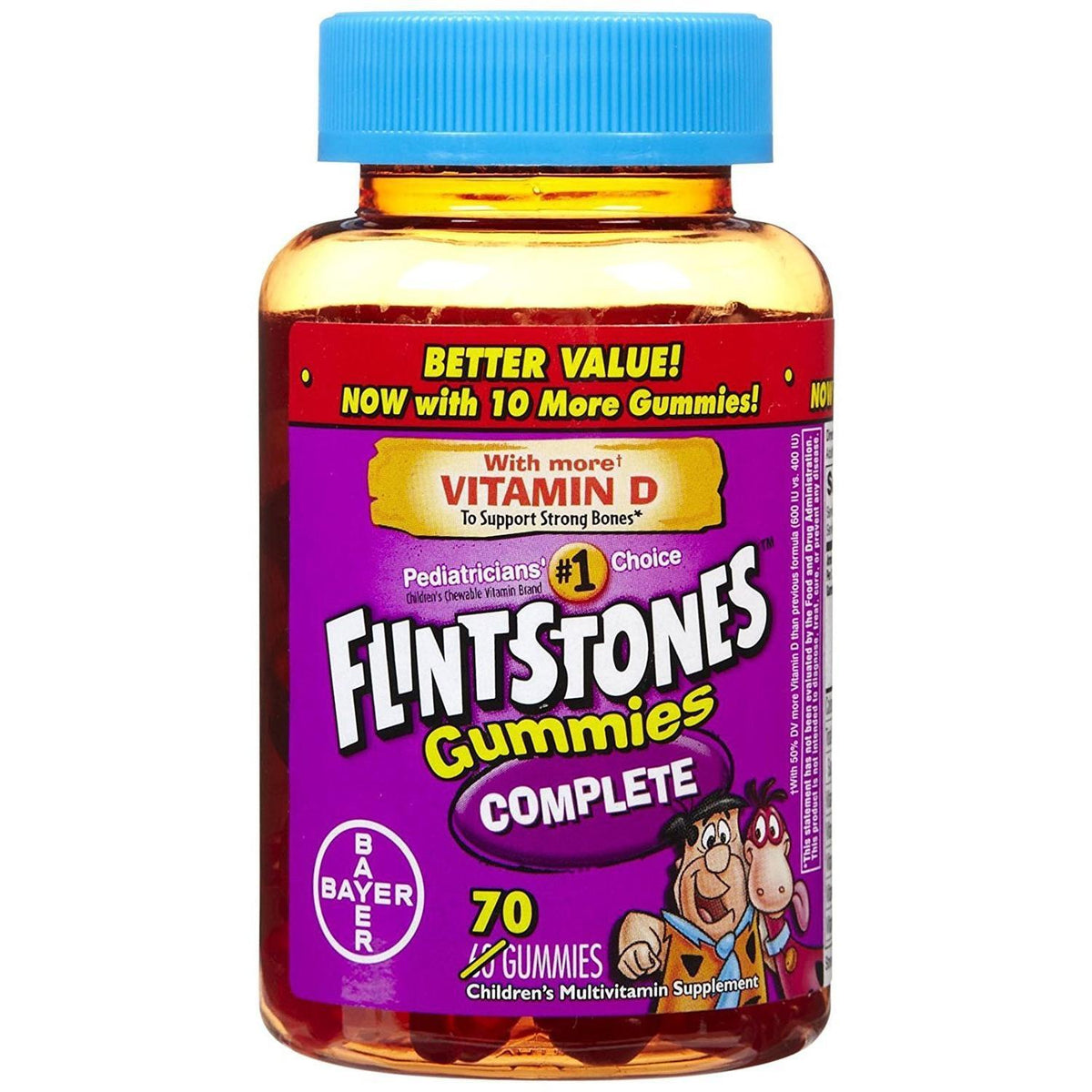 Bayer Flintstones Complete Children's Multivitamin Supplement 70 ...