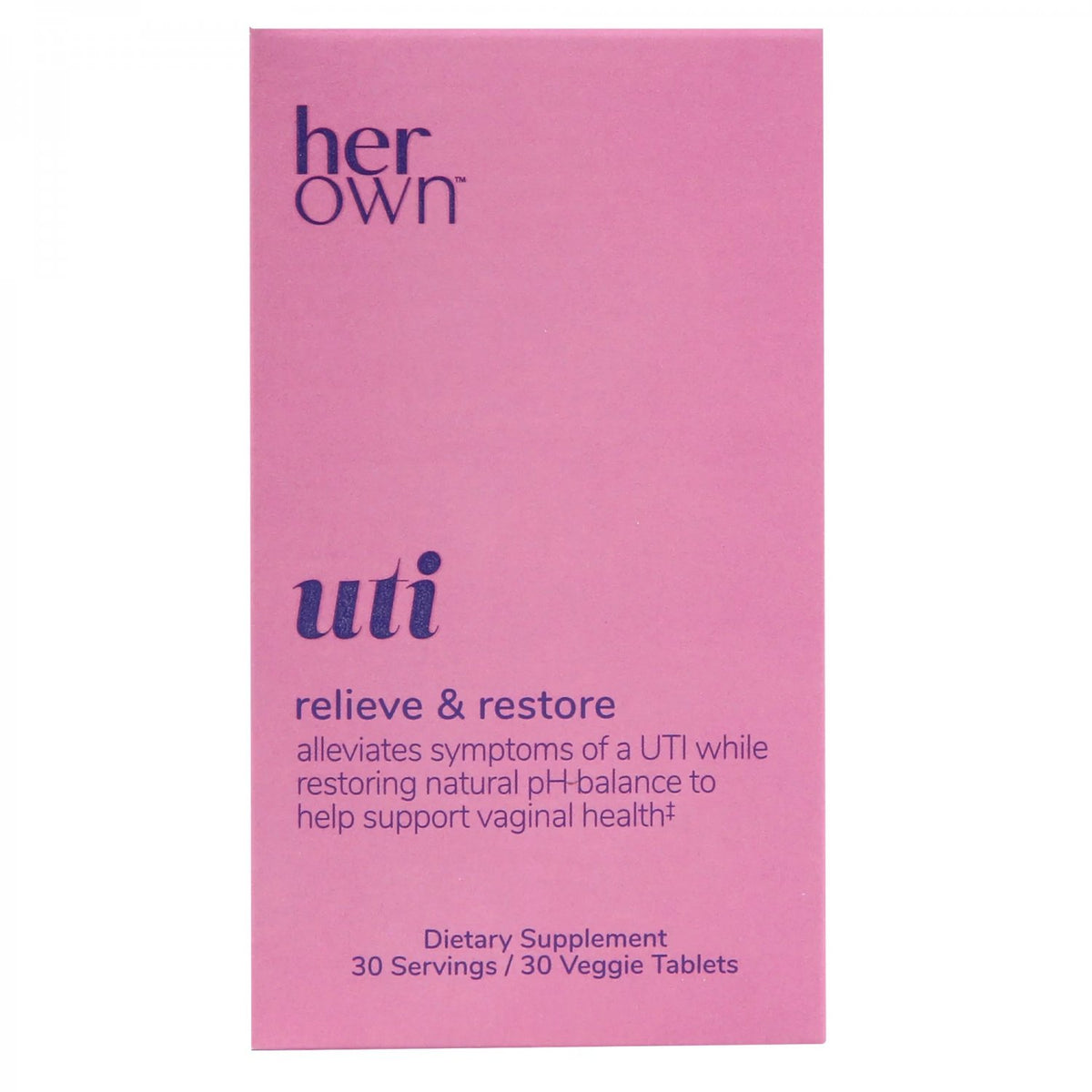 Her Own™ UTI Capsules – Triple Action Formula — Pasteur Pharmacy