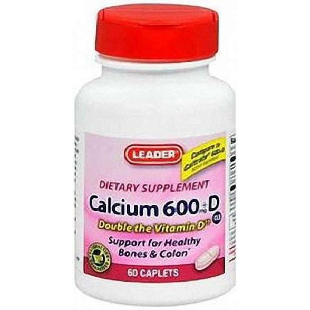 Leader™ Calcium 600 mg Plus Vitamin D3 – High Potency Bone Support ...