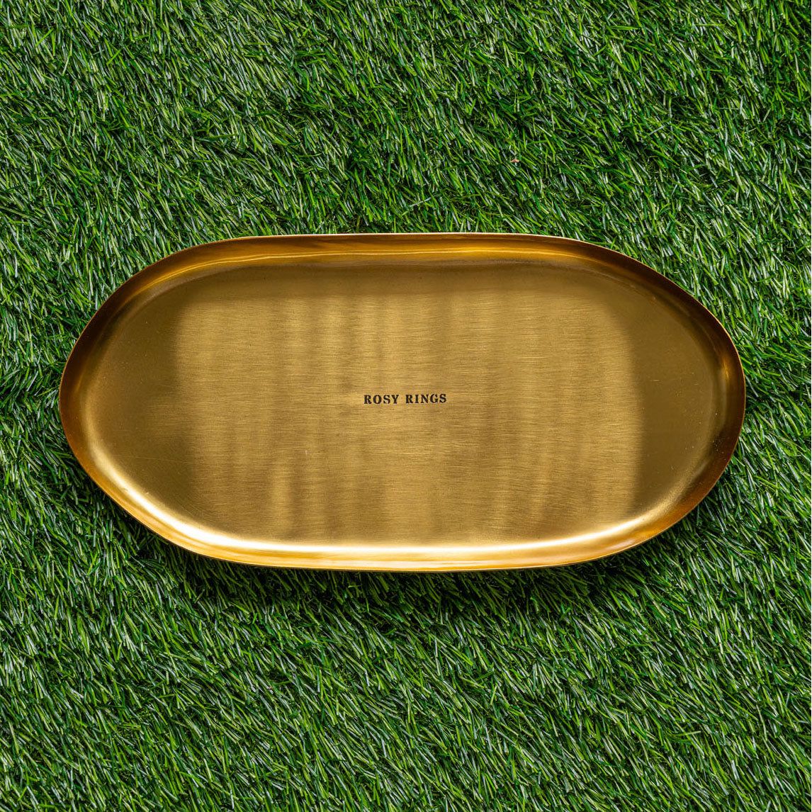 Gold Statement Botanical Candle Plate — Pasteur Pharmacy