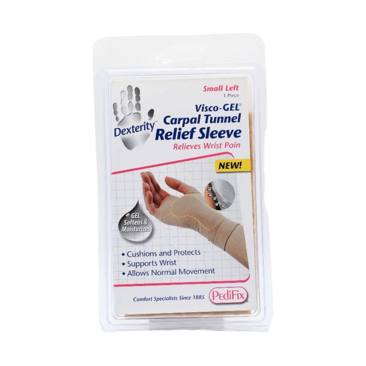 PediFix Visco-Gel Carpal Tunnel Relief Sleeve Small Left — Pasteur Pharmacy