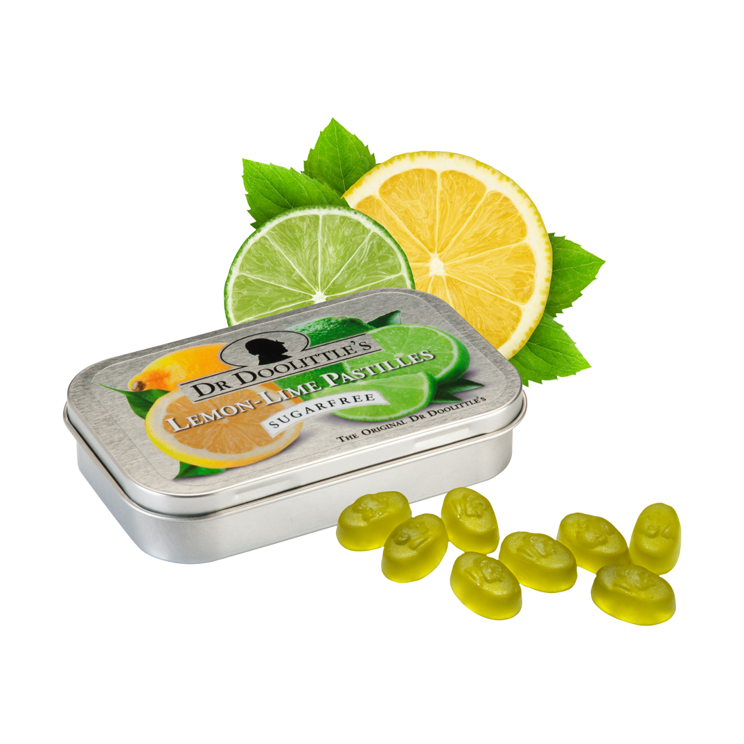 Dr Doolittle's Lemon-Lime Sugarfree Pastilles - 25 Count 60g — Pasteur ...