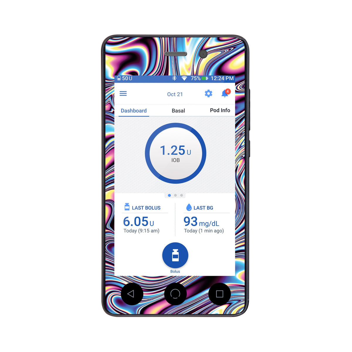 Liquid Metal Sticker for Omnipod DASH® PDM – Pump Peelz — Pasteur Pharmacy