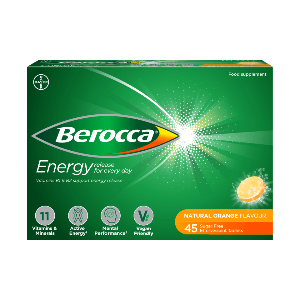 Berocca Energy Orange Sugar Free Effervescent Tablets, 30 Ct — Pasteur ...