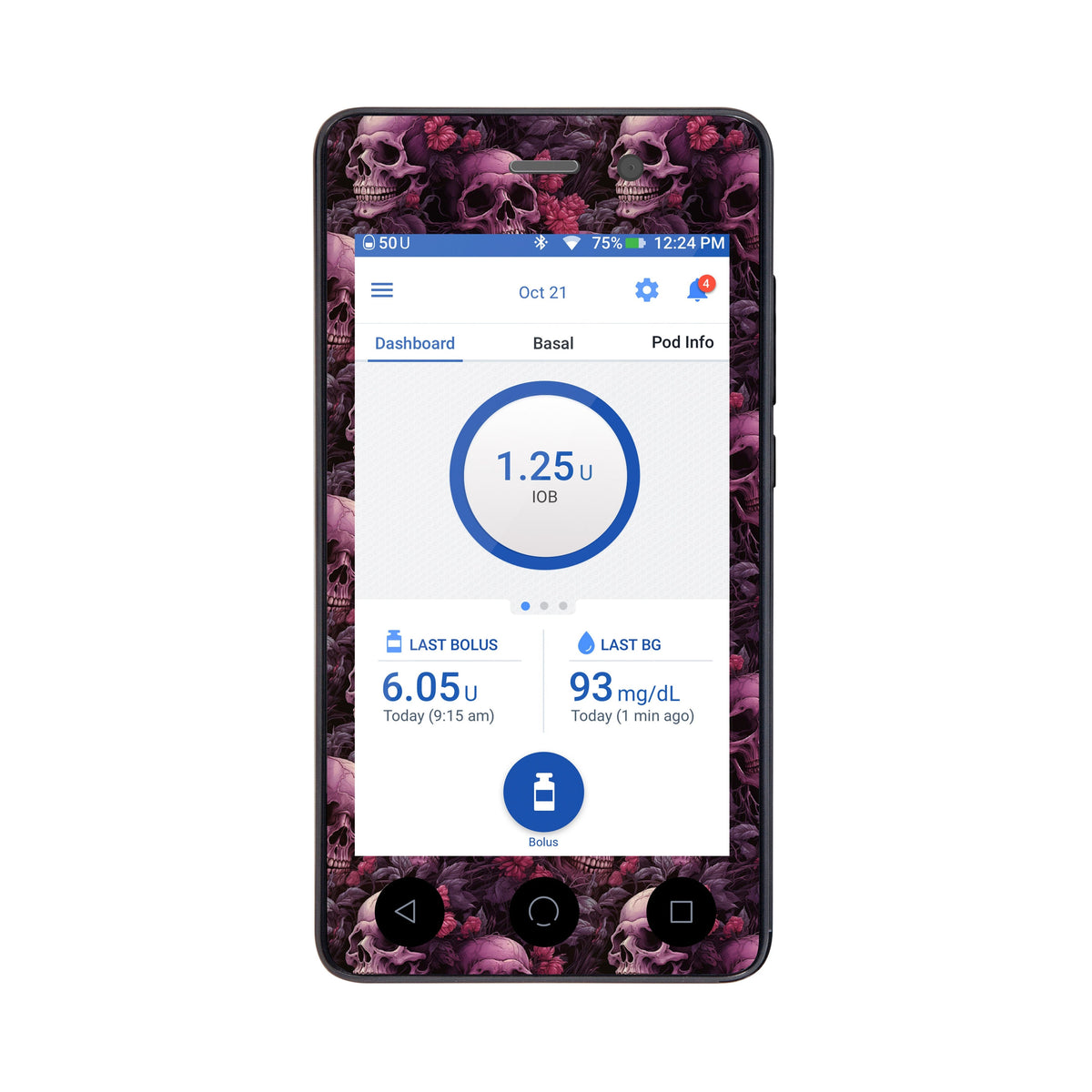 Pink Skulls Sticker for Omnipod DASH® PDM – Pump Peelz — Pasteur Pharmacy