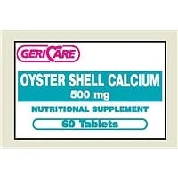 GeriCare Oyster Shell Calcium Tablets 500mg 100 Ct — Pasteur Pharmacy