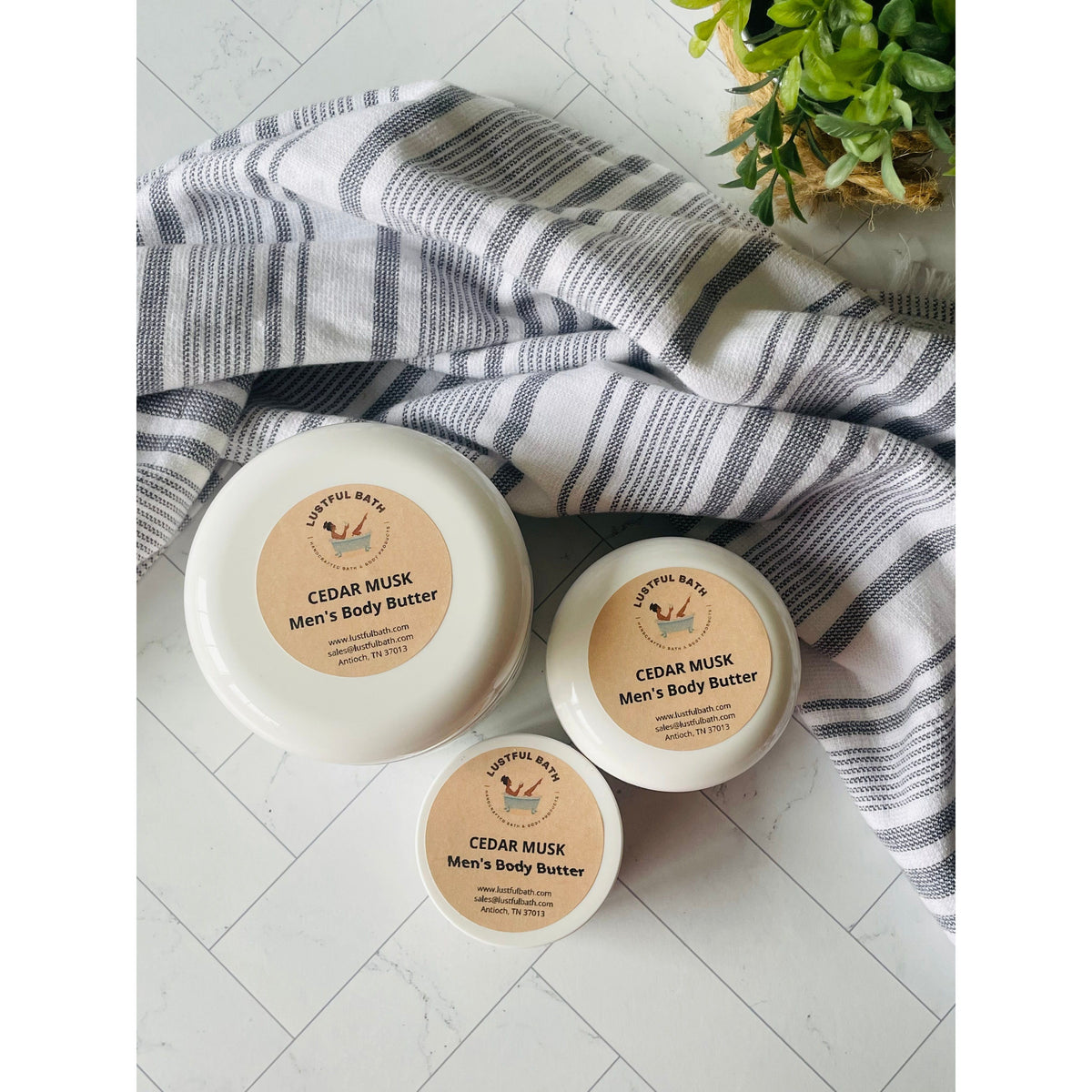 CEDAR MUSK MEN'S BODY BUTTER — Pasteur Pharmacy