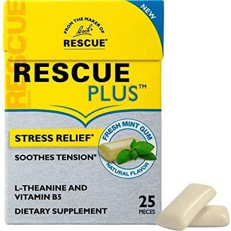 Bach Flower Rescue Plus Stress Relief Gum Mint 25ct — Pasteur Pharmacy
