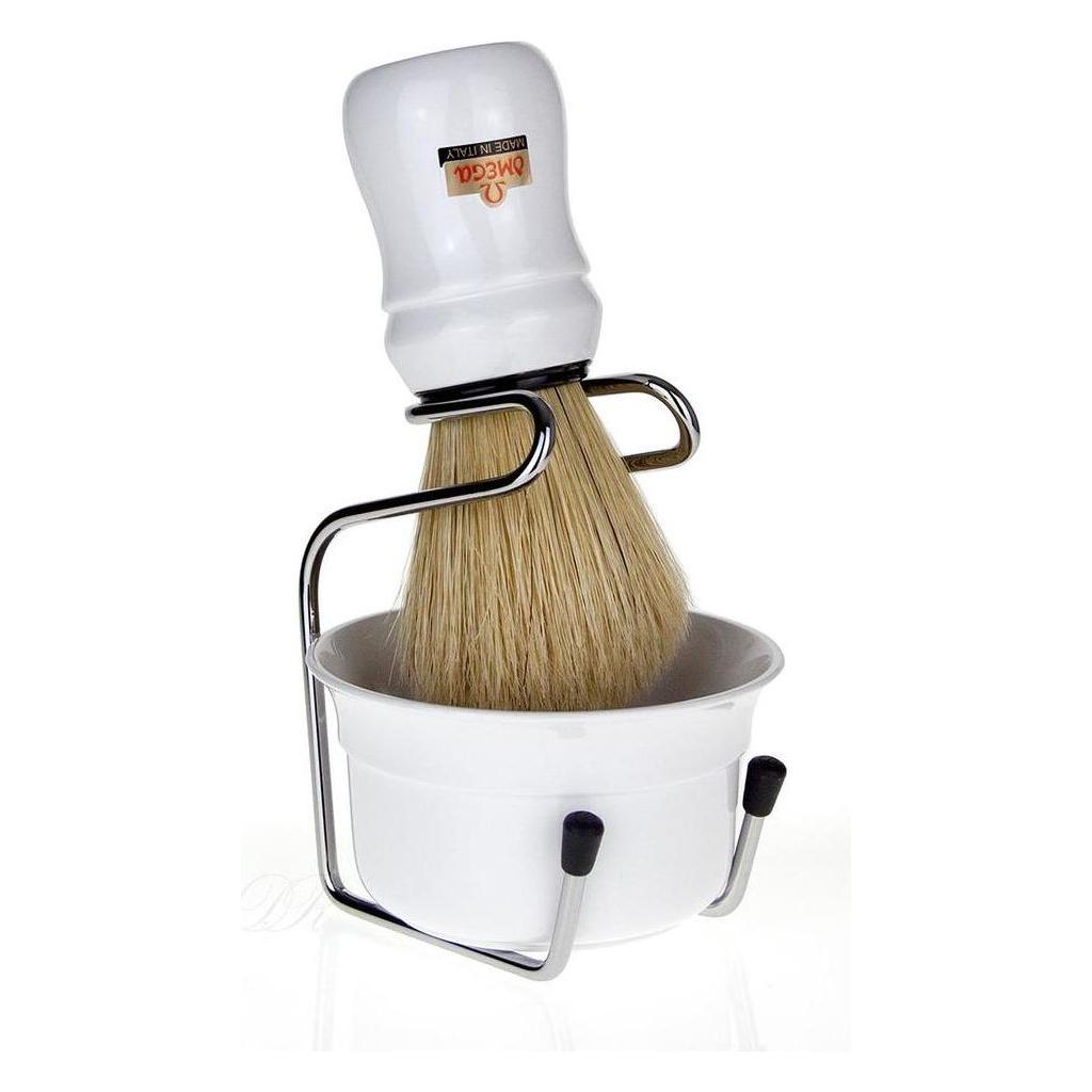 Omega Shaving Set Om49.18 Shaving Brush Bristle + Crucible White ...